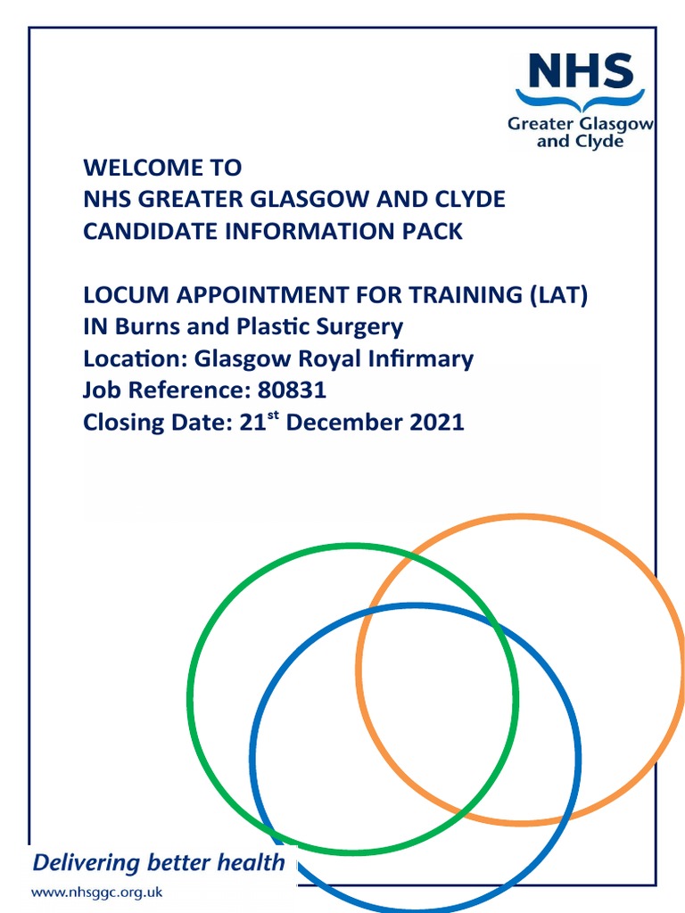 GGC 80831 Candidate Information Pack | PDF | National Health Service ...