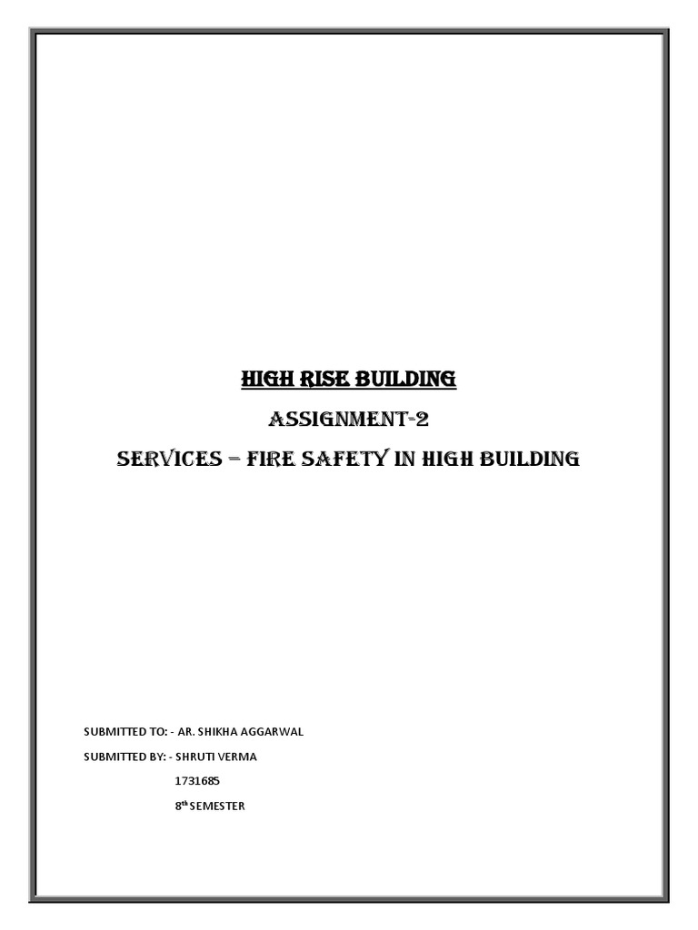 Fire Safety Provisions in High-Rise Buildings | PDF | Stairs | Elevator
