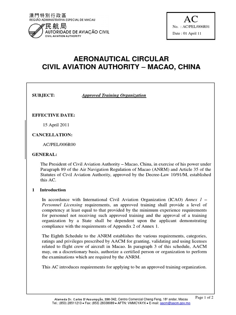 AACM Approved Training Organisation | PDF | Audit | Quality Assurance