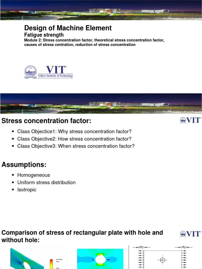 VIT - Design Classm2 - 1 | PDF | Fatigue (Material) | Strength Of Materials