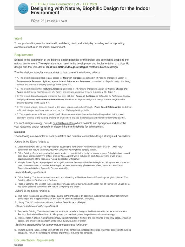 Designing With Nature, Indoor Environment | PDF | Nature | Design