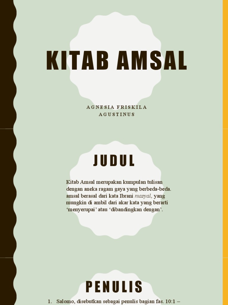 Kitab Amsal | PDF