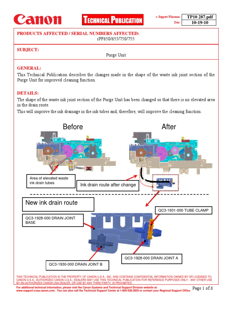 Before After: New Ink Drain Route | PDF | Equipment | Manufactured Goods