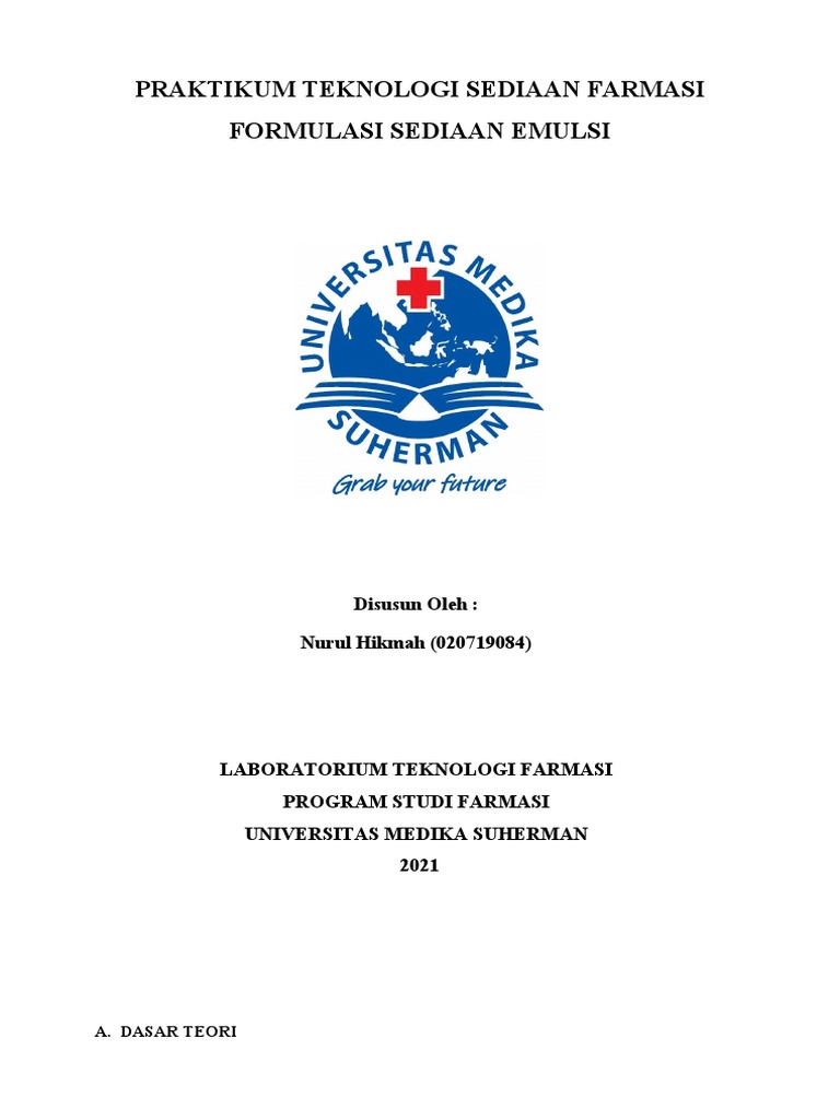 Laporan Praktikum Emulsi | PDF