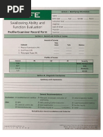 (WAB) Western Aphasia Battery - Bedside Record Form | PDF