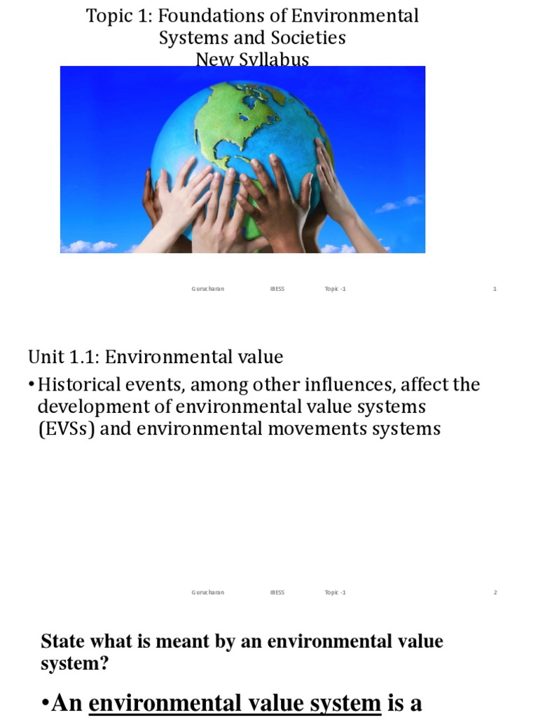 Foundations of Environmental Systems | PDF | Steady State | Sustainability