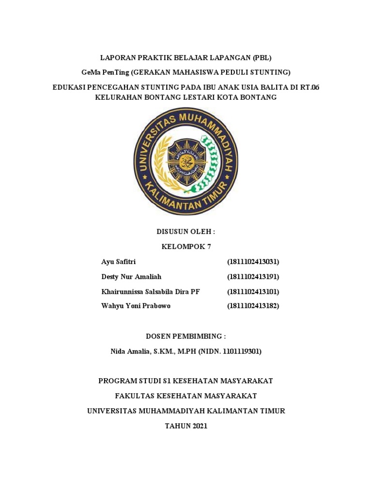 Laporan PBL Kelompok 7 | PDF | Kesehatan Holistik