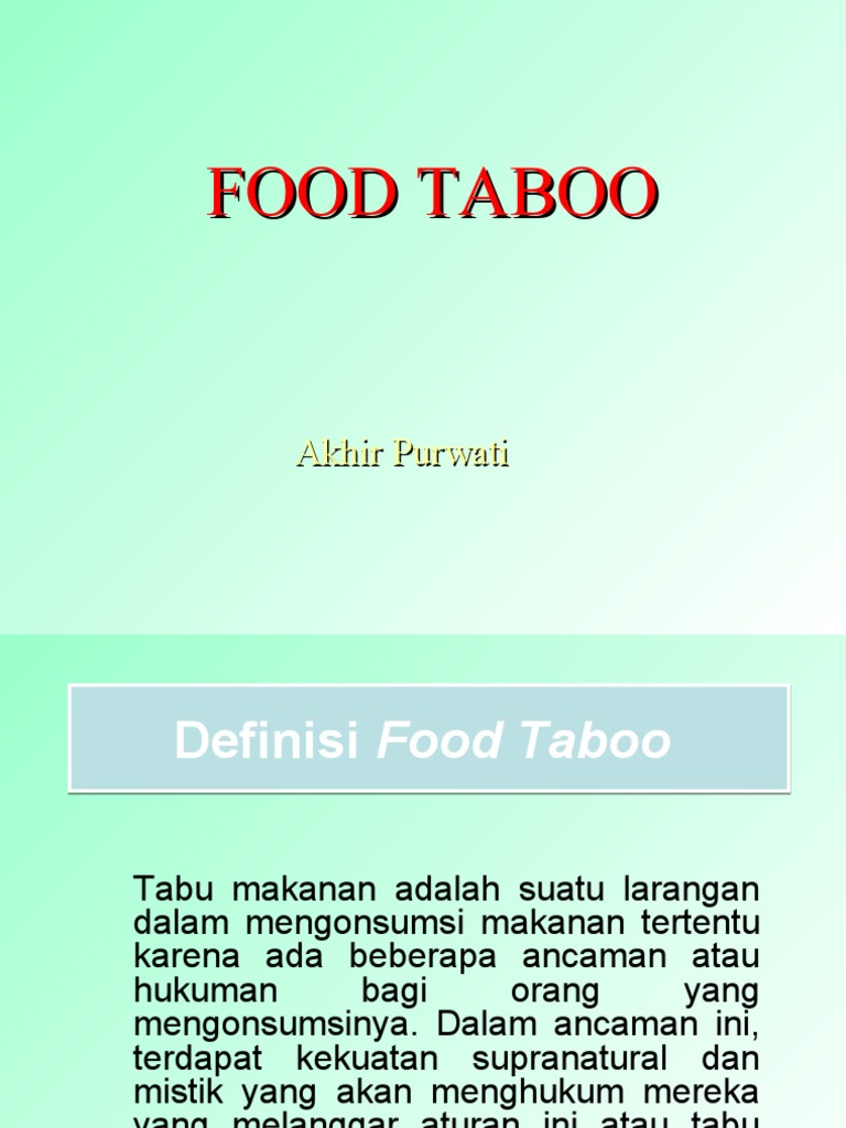 Food Taboo | PDF