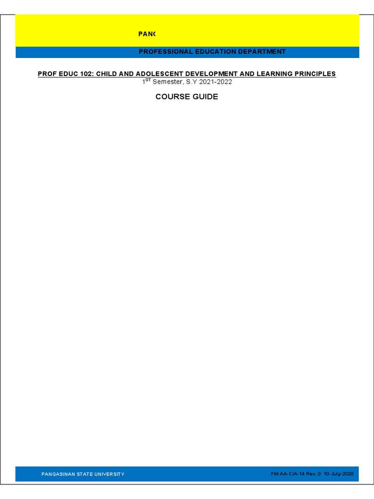 Prof Ed 102 CG | PDF | Learning | Pedagogy