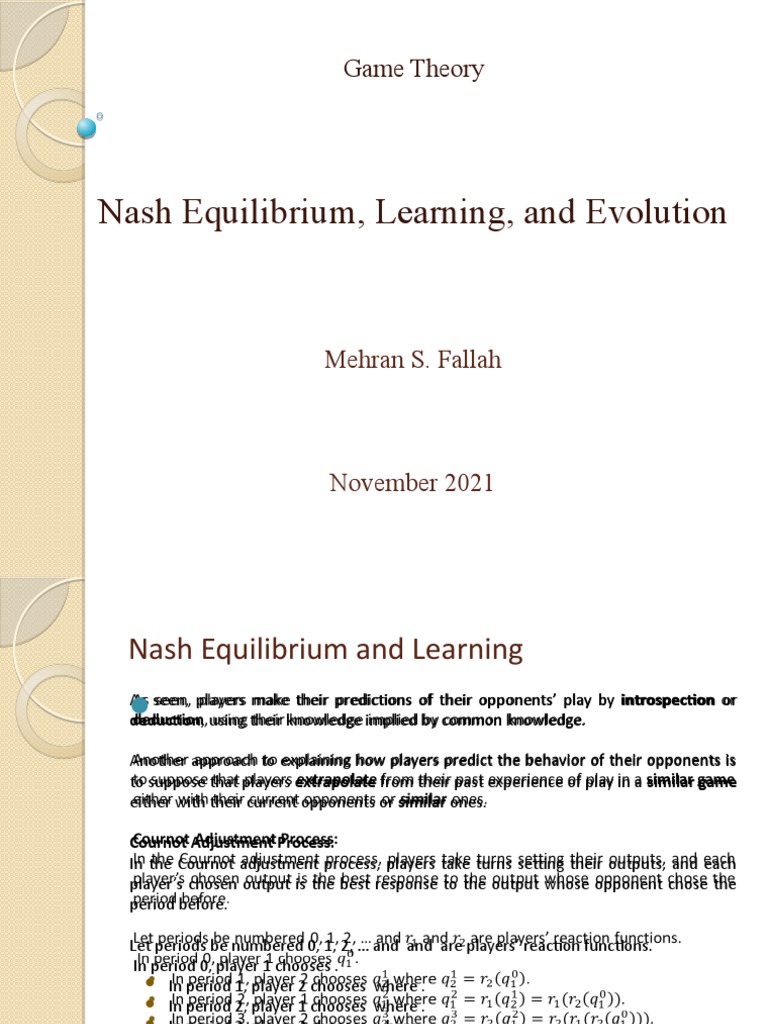 Nash Equilibrium in Game Theory Analysis | PDF | Mathematical And ...