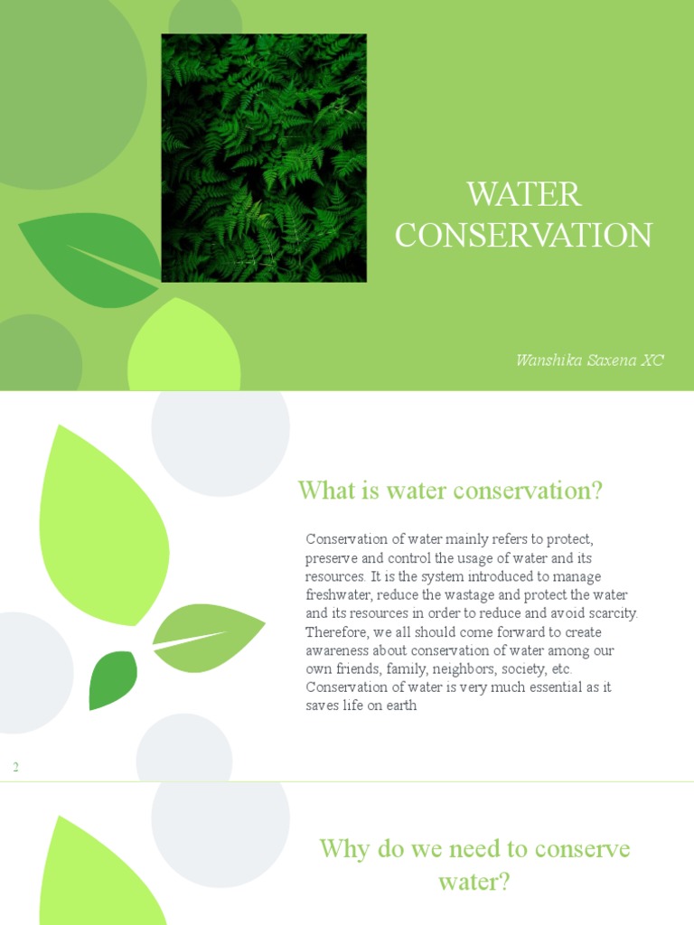Water Conservation Powerpoint | PDF