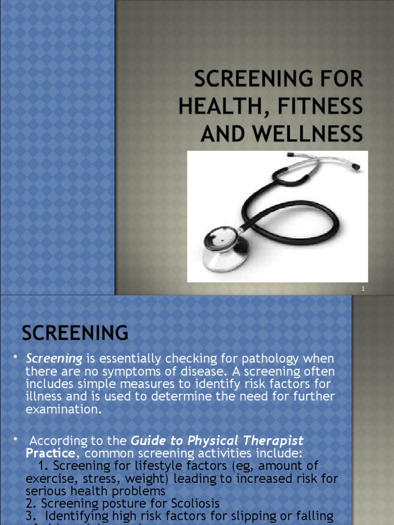 Client Screening in Fitness Careers | PDF | Physical Examination ...