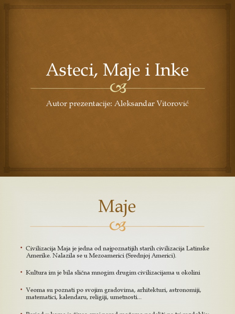 Asteci, Maje I Inke | PDF