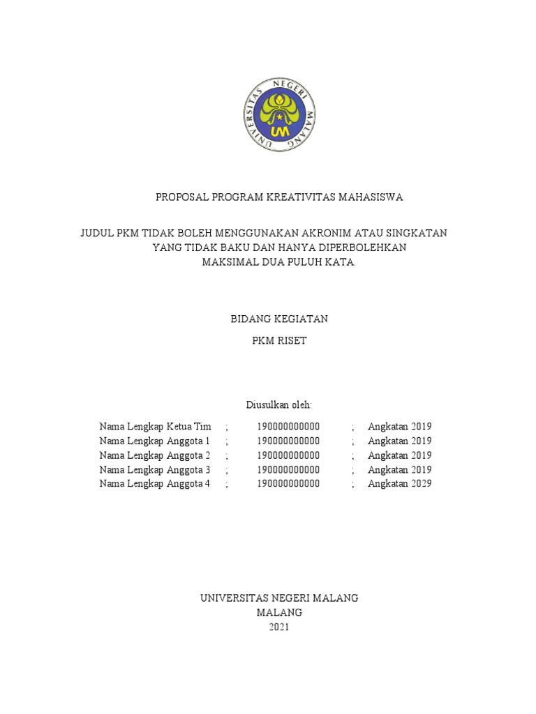 Template PKM R | PDF