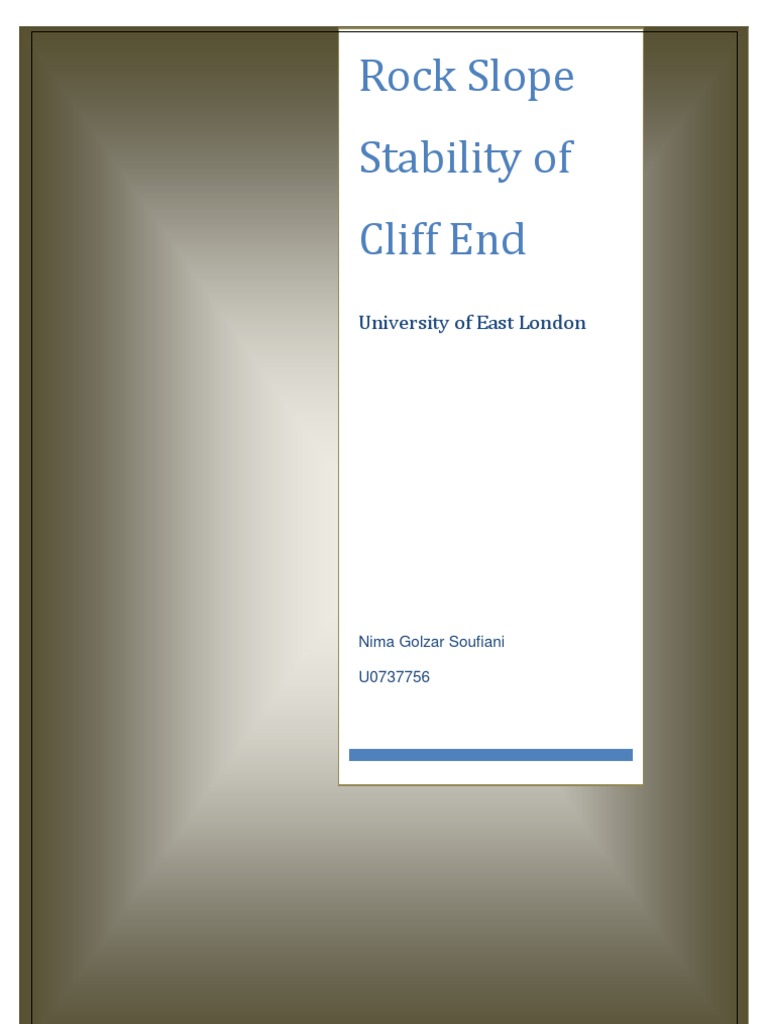 Rock Slope Stability Analysis at Cliff End | PDF | Fault (Geology ...