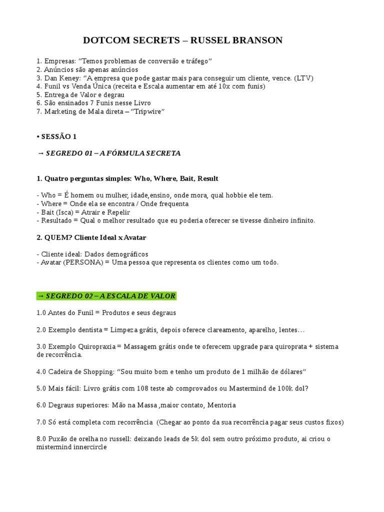 Dotcom Secrets | PDF | Publicidade