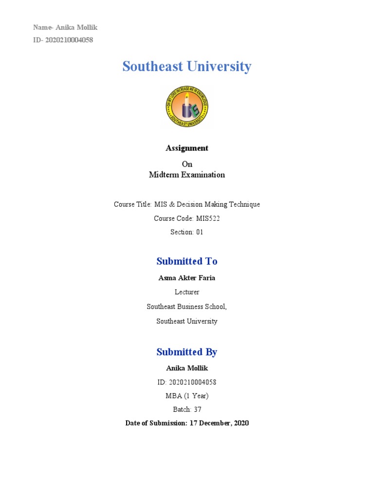 Anika Mollik-Id-2020210004058 - MIS | PDF | World Wide Web | Internet & Web