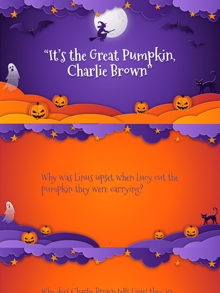 It's The Great Pumpkin, Charlie Brown | PDF