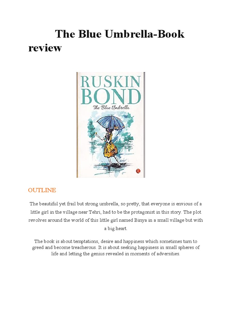 The Blue Umbrella | PDF