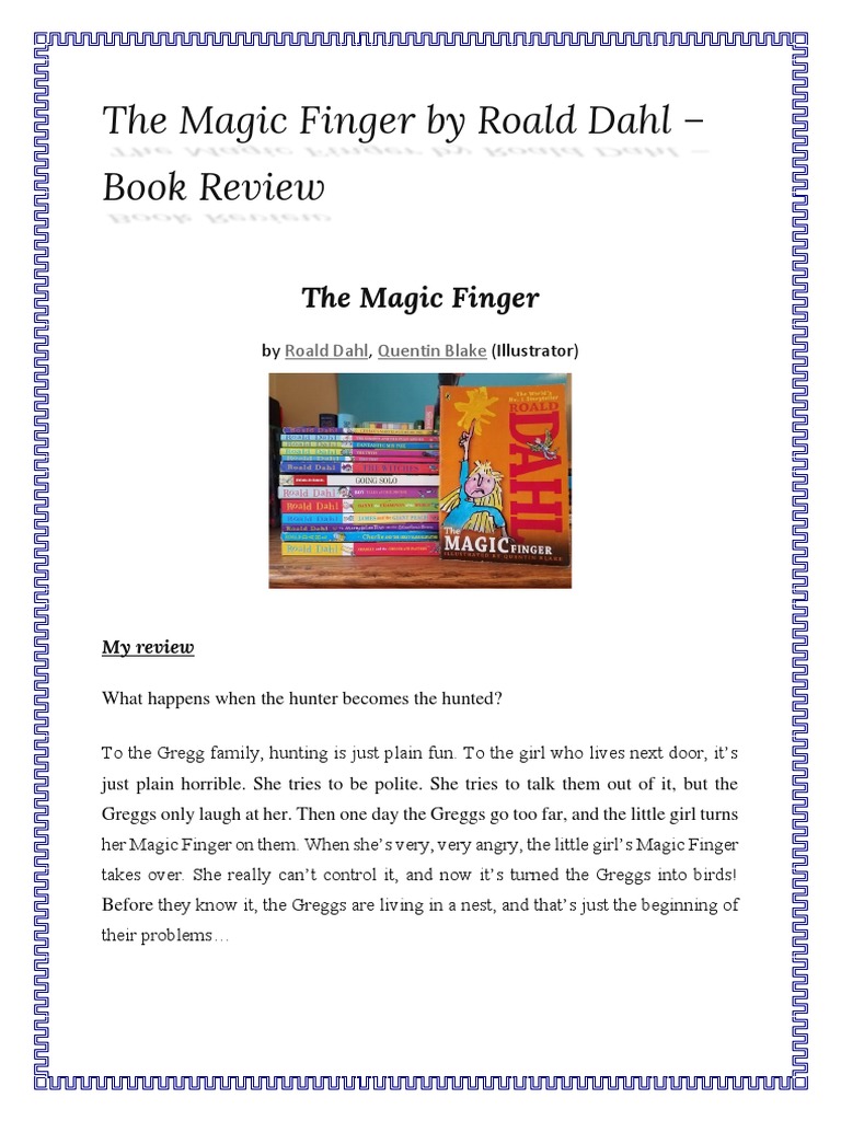 The Magic Finger by Roald Dahl | PDF