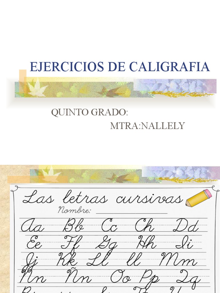 Letra Perfecta | PDF