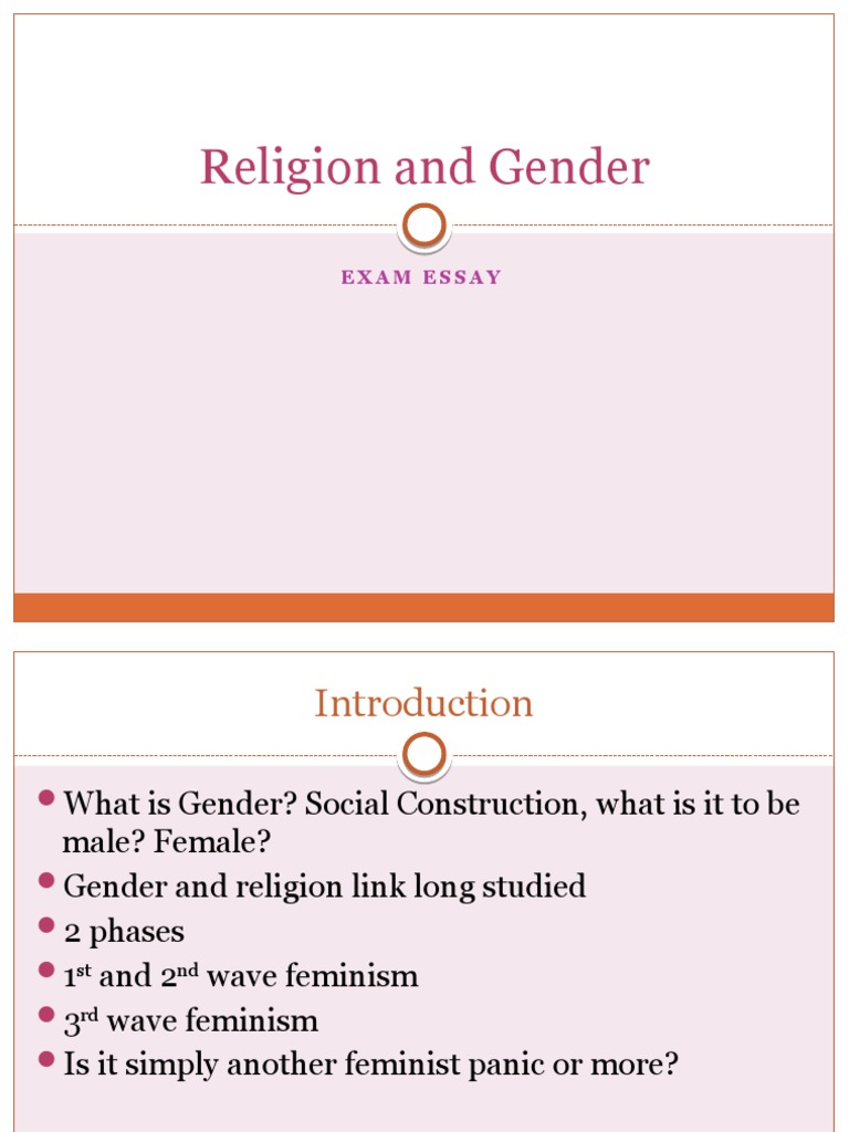 Religion and Gender: Exam Essay | PDF | Feminism | Gender Studies