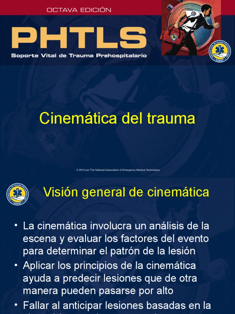 Naemt 2015 Ppt Phtls Cinemática Del Trauma Pdf Lesión