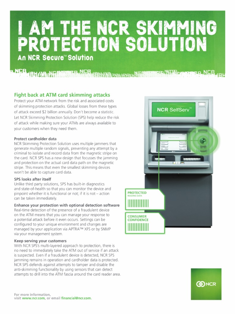 NCR Skimming Protection Solution Datasheet - Skimming-Protection ...