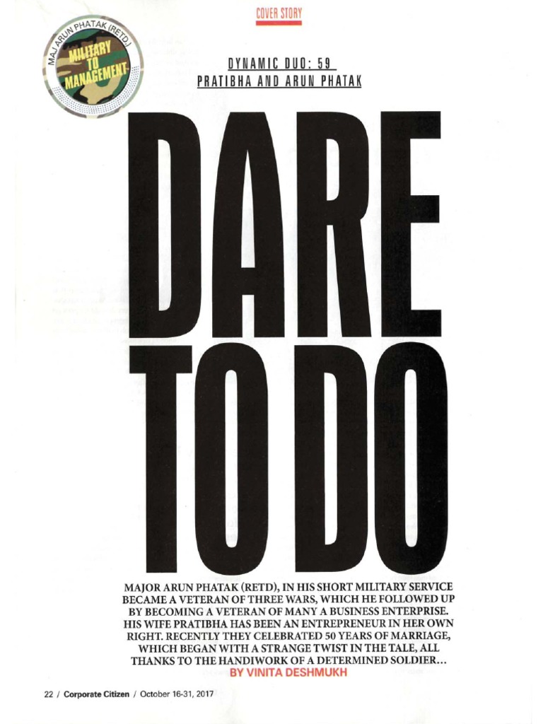 Dare To Do | PDF