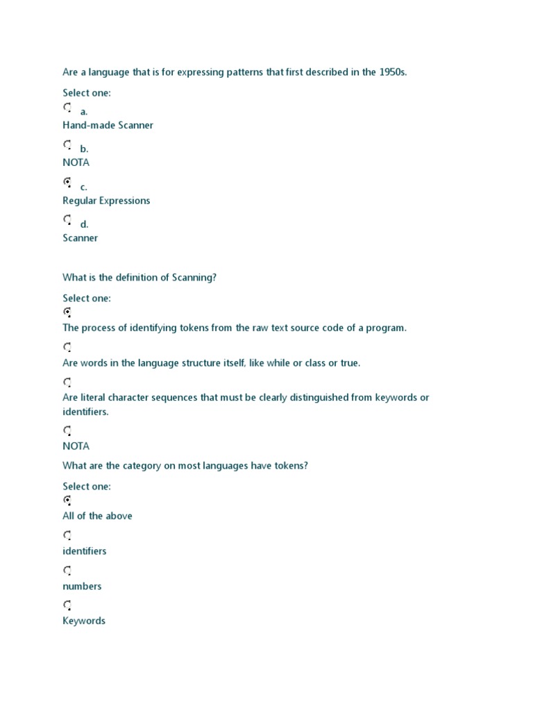 UGRD-CS6207 Programming Languages With Compiler | PDF | Parsing | Linguistics