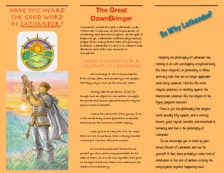 The Good Word of Lathander | PDF