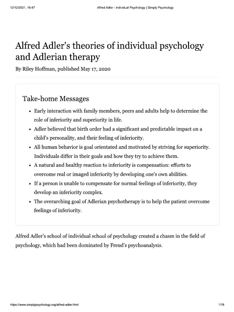 Alfred Adler | PDF