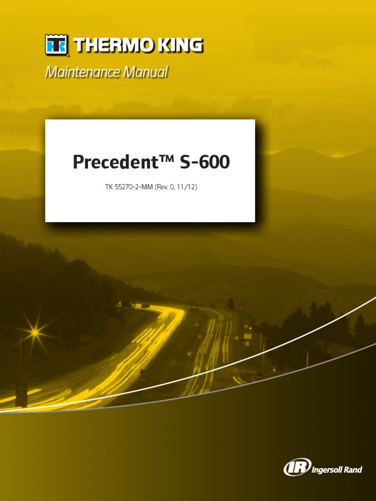 Precedent S-600 Manual Manutenção TK 55270-2-Mm Ing | PDF | Home ...