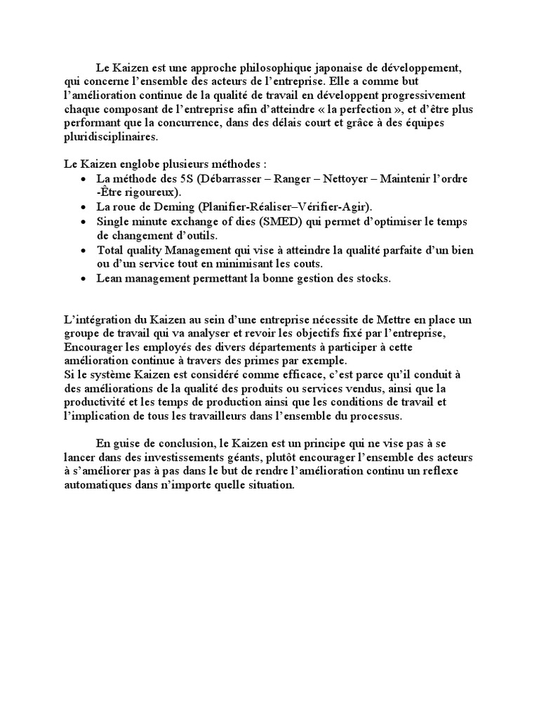KAIZEN | PDF