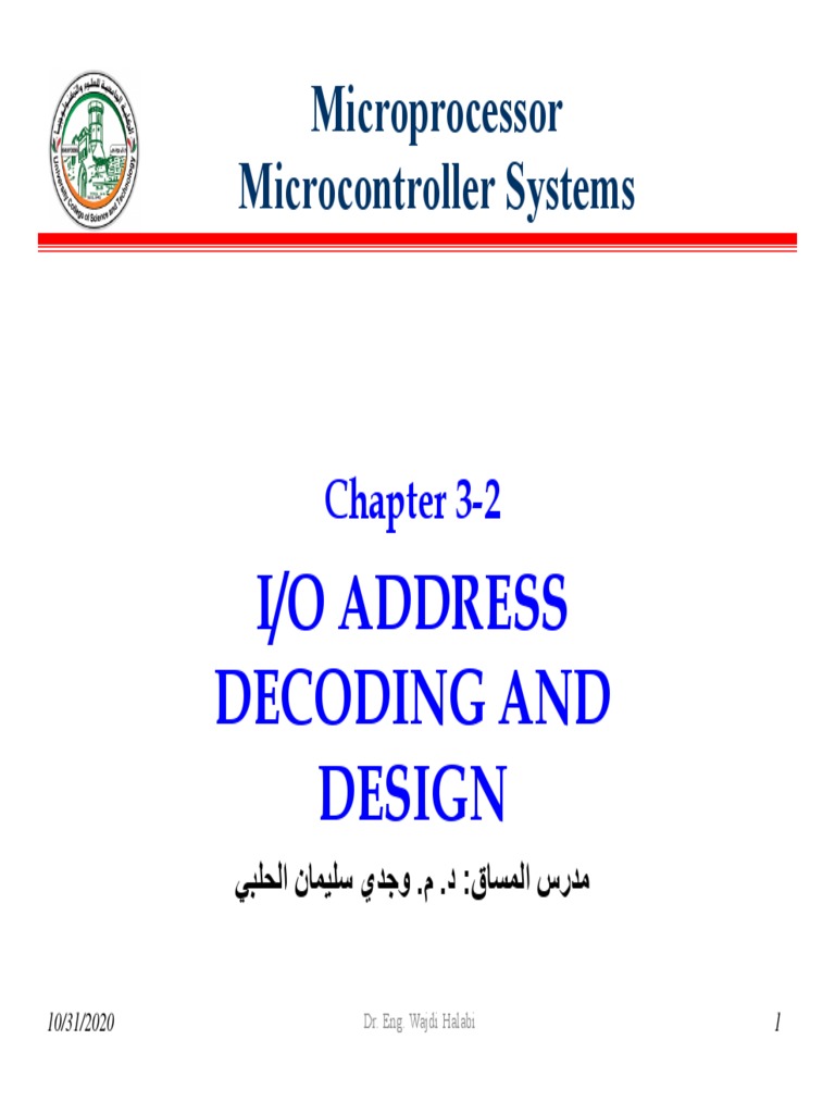 Chapter 3-2 Io Address Decoding and Design | PDF | Input/Output ...