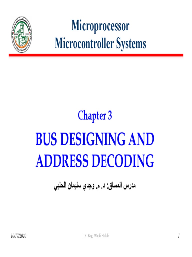 Chapter 3 Bus Designing and Address Decoding | PDF | Random Access Memory | Central Processing Unit