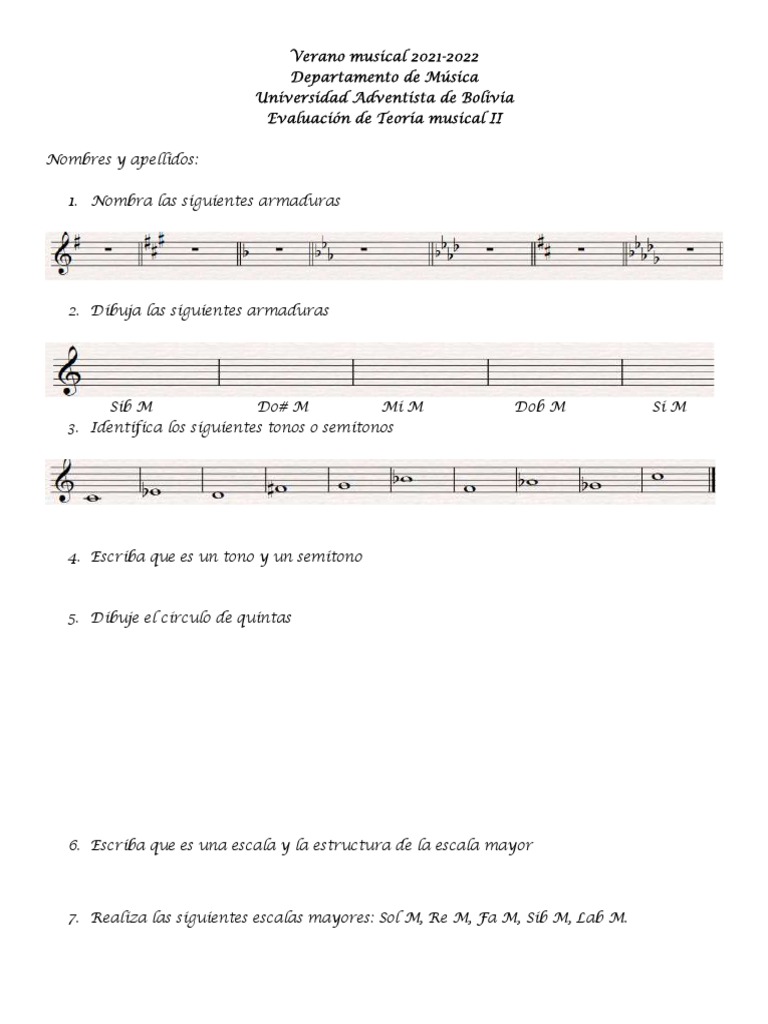 Análisis de Teoría Musical II | PDF