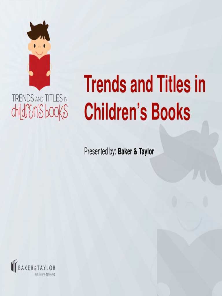 Childrens Books Webinar Presentation Final | PDF | E Books | Books