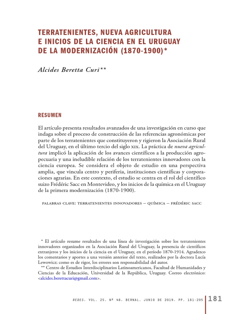 Terratenientes, Nueva Agricultura | PDF | Agricultura | Uruguay