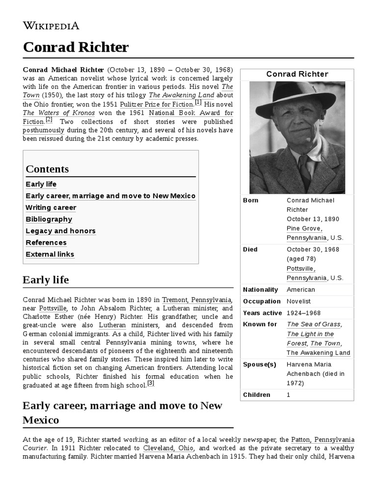 Conrad Richter | PDF