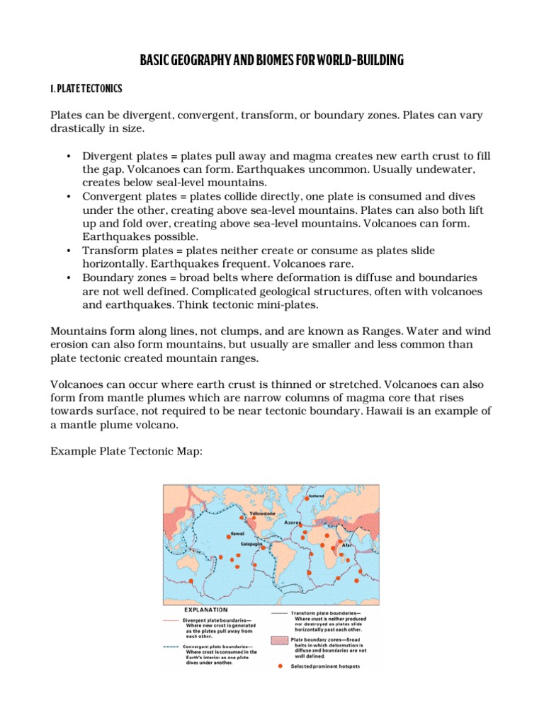 Basic Geography and Biomes For Fantasy World Building | PDF | Rain ...