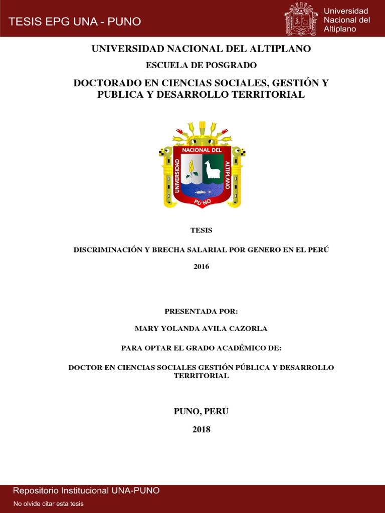 Mary Yolanda Avila Cazorla | PDF | Género | Estudios de género