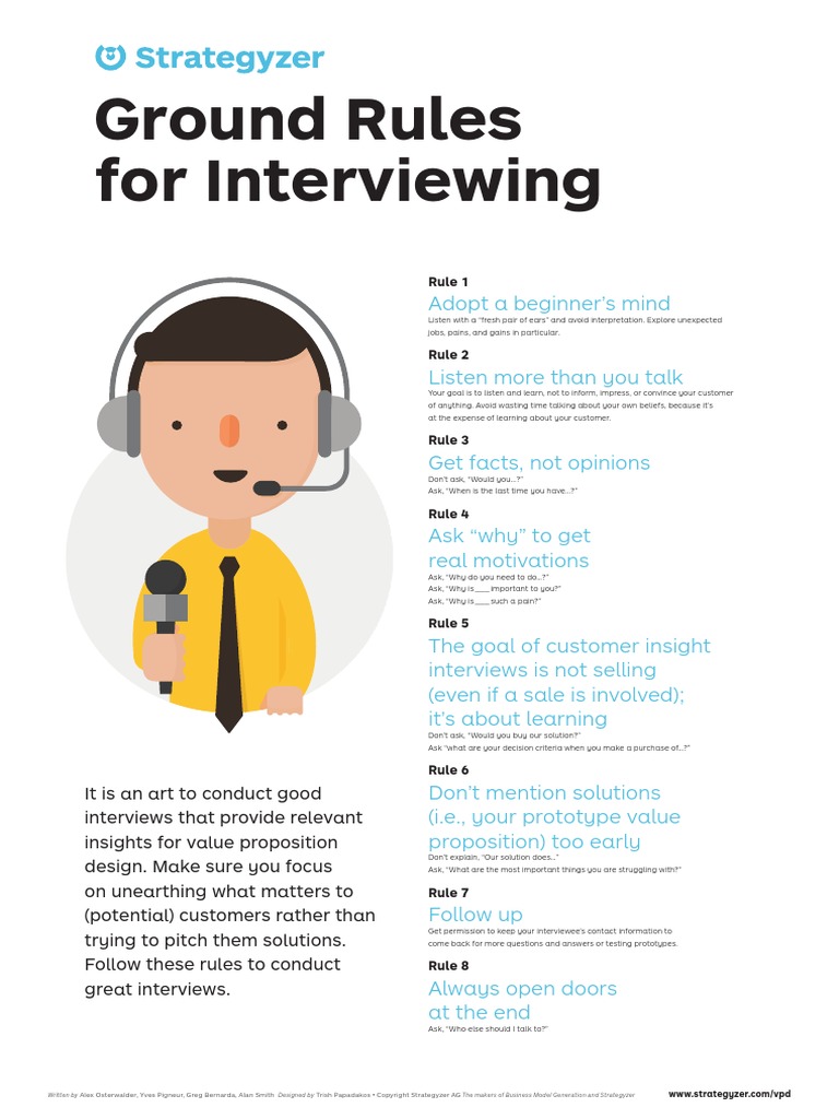 Ground Rules For Interviewing | PDF | Communication | Psychological ...