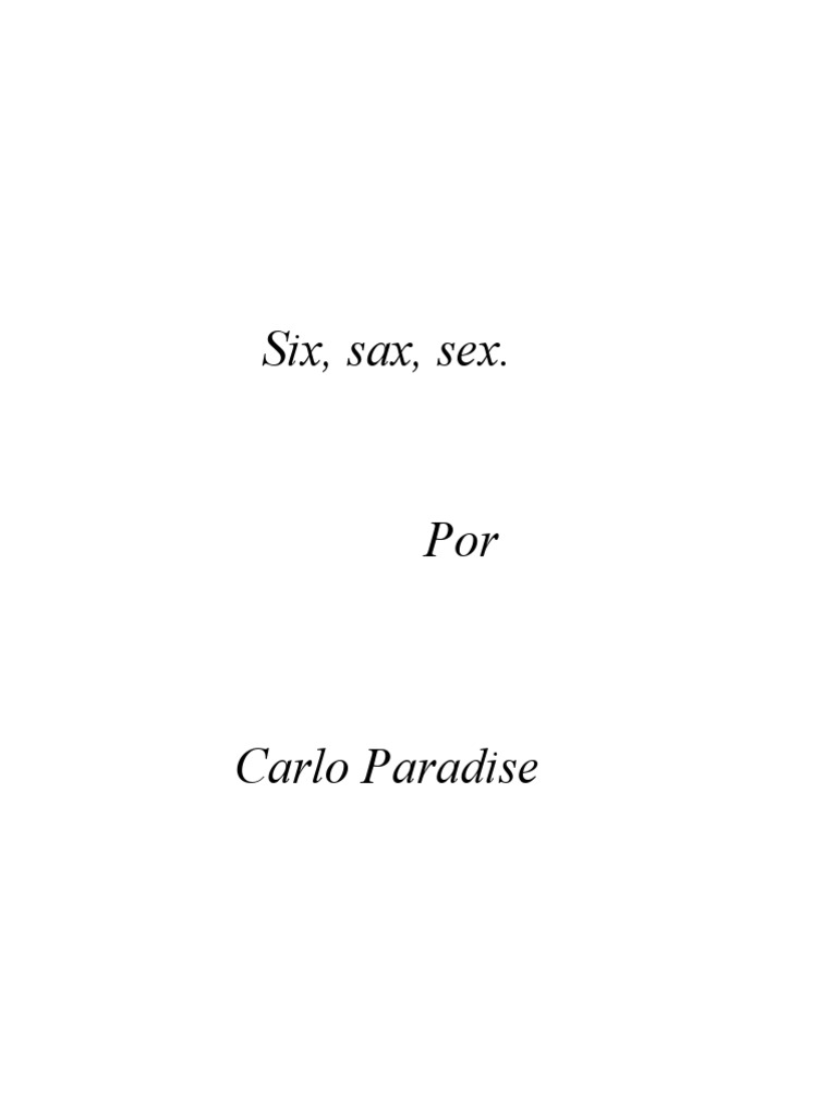 Six, Sax, Sex | PDF | Saxofón | Entretenimiento (general)