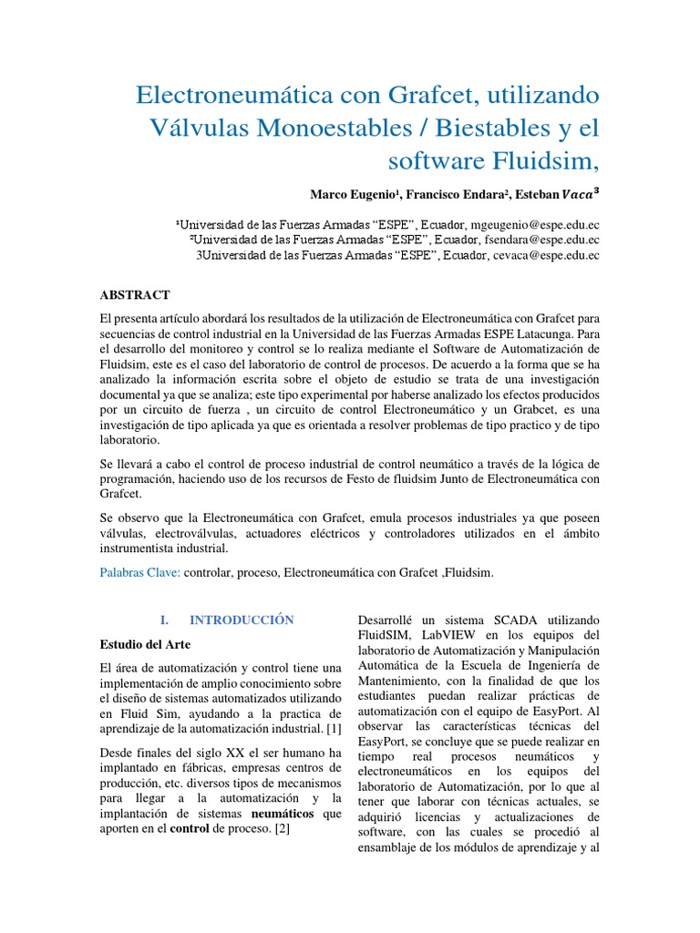 Informe 11 - Electroneumática Con Grafcet | PDF | Automatización | Software