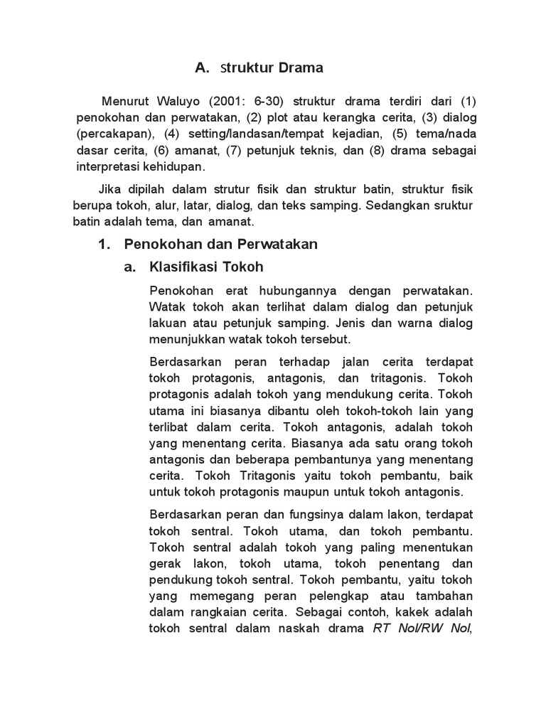 Struktur Drama | PDF | Seni & Disiplin Bahasa | Seni