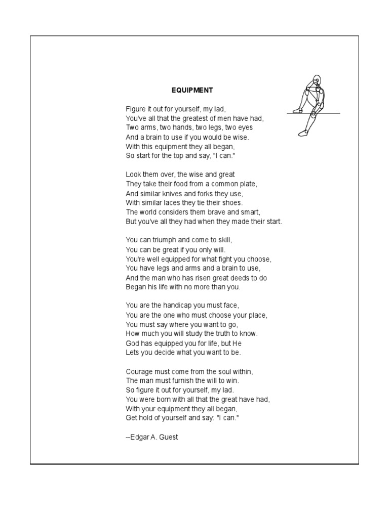 Equipment Poem | PDF