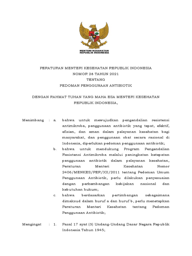 Permenkes 28 2021 | PDF