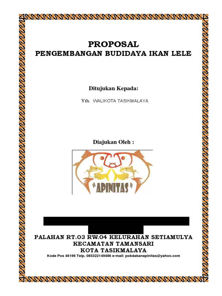 Proposal: Pengembangan Budidaya Ikan Lele | PDF