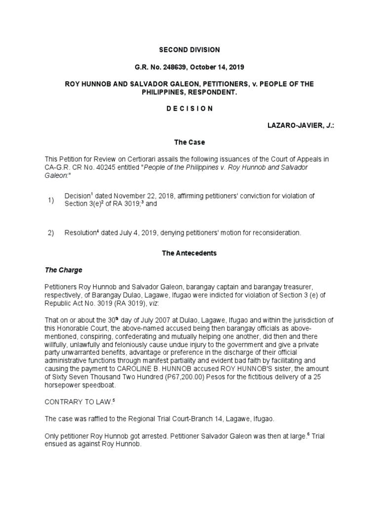 Court of Appeals Lacks Jurisdiction Over RA 3019 Case | PDF | Appeal ...